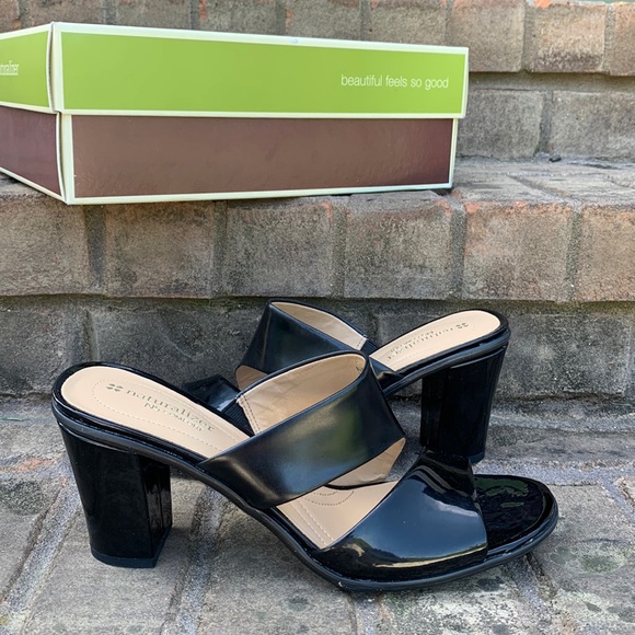 Naturalizer | Shoes | New In Box Black Leather Sandal | Poshmark